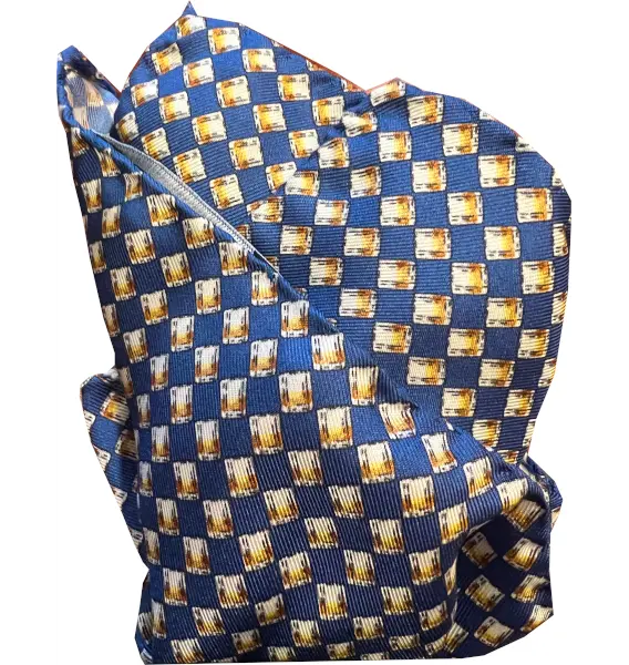 LAZYJACK PRESS Whiskey Business Pocket Square