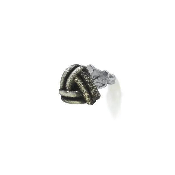 Mishka Tangle Knot Stud Earring - Silver