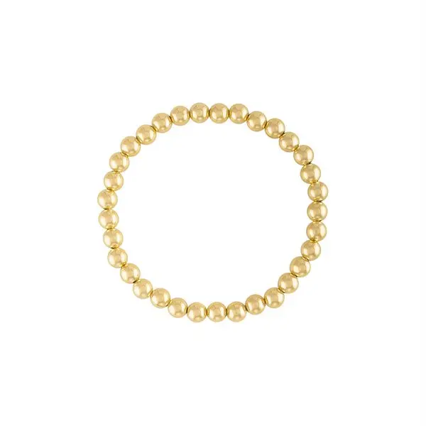 OLIVIA LE 5mm Beaded Bracelet - Gold