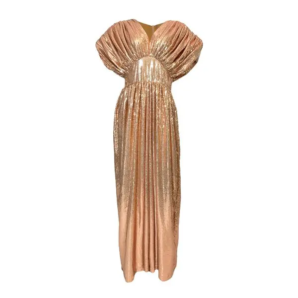 JULIA CLANCEY Sequin Embellished Palazzo Jumpsuit - Rose Gold