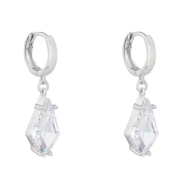 BALLINGER Shine Bright Rhombus Drop Earrings