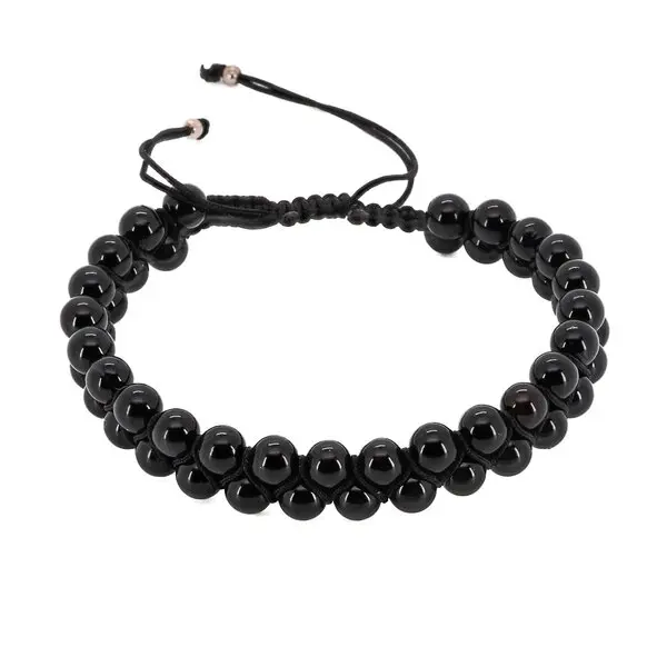 EBRU JEWELRY Onyx Self Control Bracelet - Black