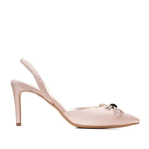 GINISSIMA Albertinne Satin Slingback Pumps