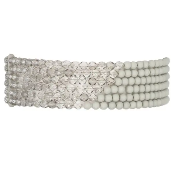 Fairchild Baldwin Masai Choker Necklace - Grey