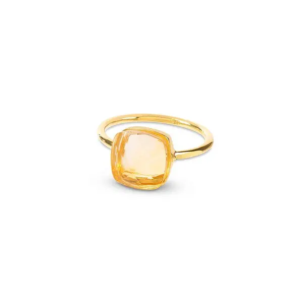 AMADEUS Sophia Citrine Ring - Gold/yellow
