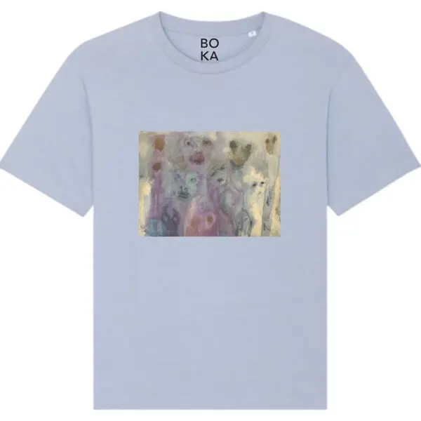 BOUTIQUE KAOTIQUE Organic Cotton Graphic T-shirt - Blue