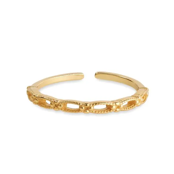 ELK & BLOOM Promise Link Stacking Ring - Gold