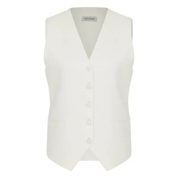 NAZLI CEREN Bea Crepe Vest