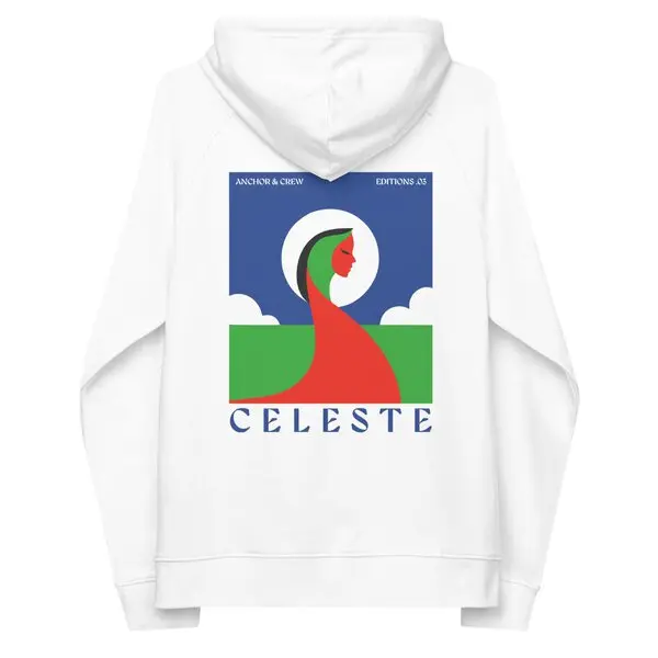 ANCHOR & CREW Three Celeste Editions Organic Cotton Hoodie - White