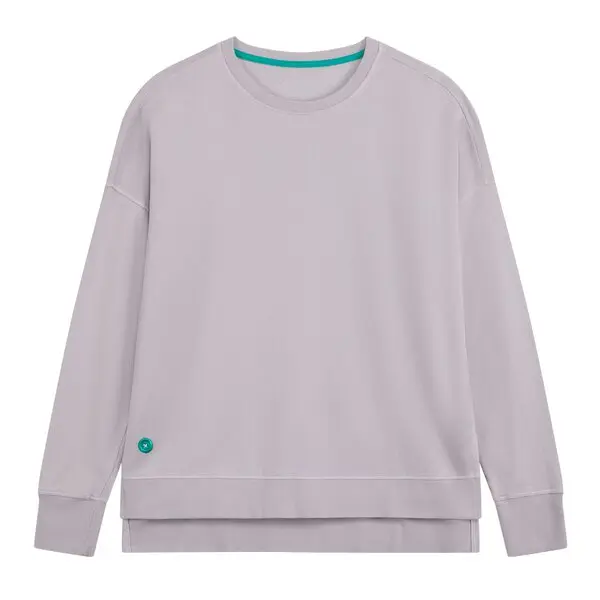 LOUNGERS Longline Relaxed Sweatshirt - Grey