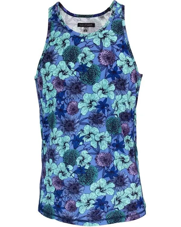 LORDS OF HARLECH Tedford Hibiscus Garden Tank - Blue