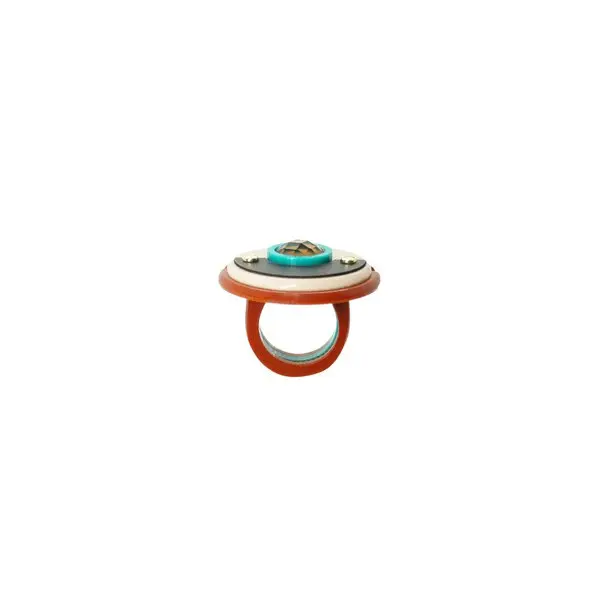 GISSA BICALHO Acrylic Empire Ring - Yellow
