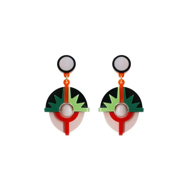 GISSA BICALHO Pendant Earrings - Green