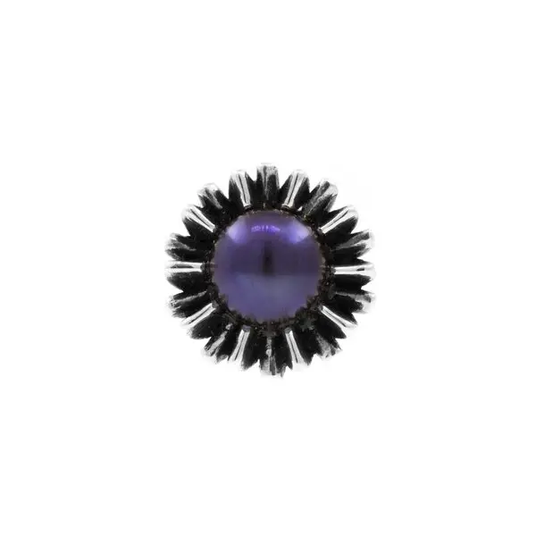 LEE RENEE Dahlia Bud Pearl Lapel Or Tie Pin - Silver