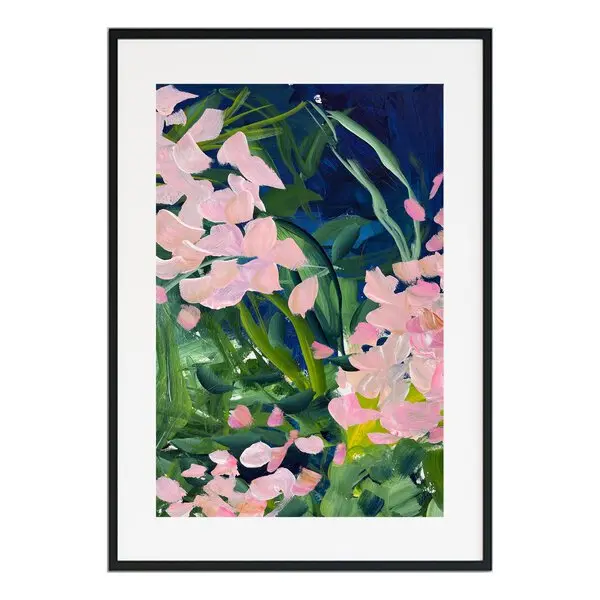 Jessica Slack Studio Luscious Abstract Floral Print - Green