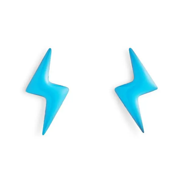 TOOLALLY Mini Bolts Stud Earrings - Blue