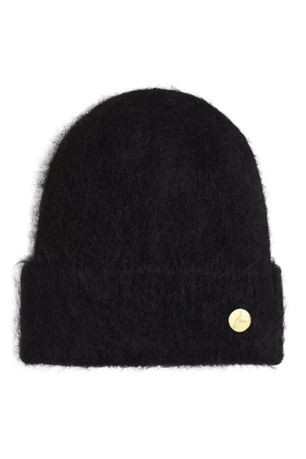 HORTONS ENGLAND Mohair Beanie - Black