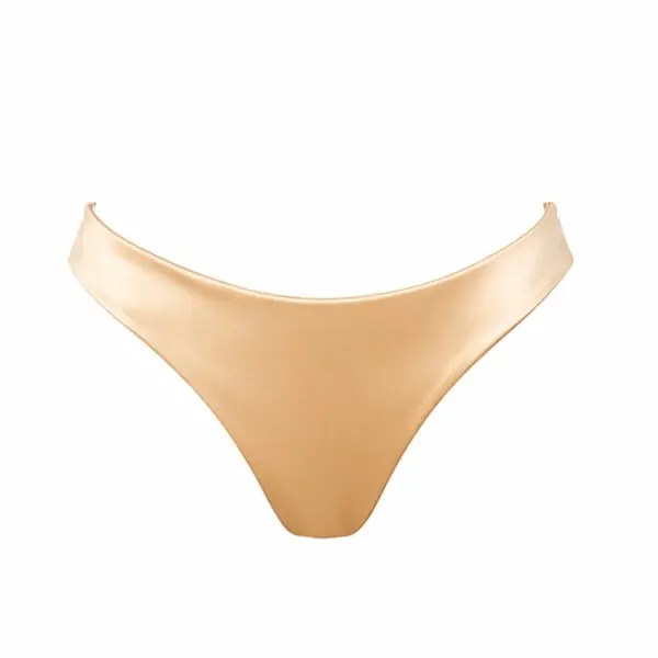 BELLETAGE SWIMWEAR The Trail Ride Bikini Bottom - Gold
