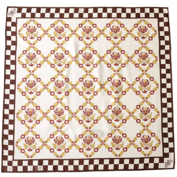 MAESE PLACE Maroon Granada Scarf - Red