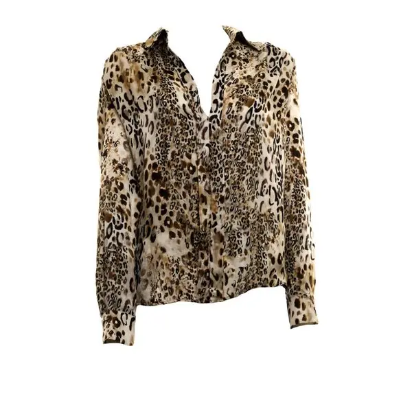 CHIARELLA Chiara Animal Print Blouse - Yellow
