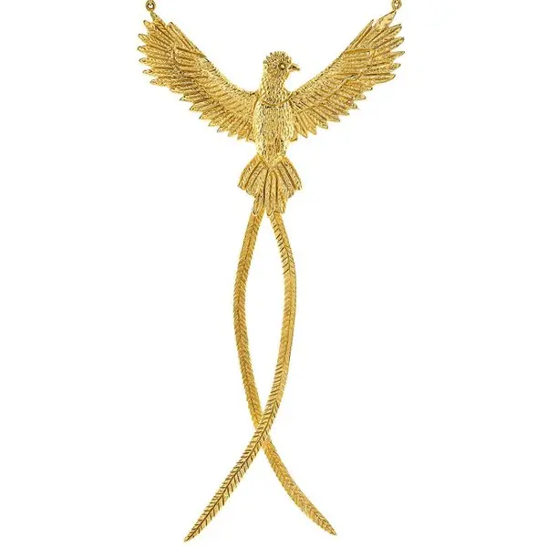 SOPHIE SIMONE DESIGNS Quetzal Bird Pendant Necklace - Gold