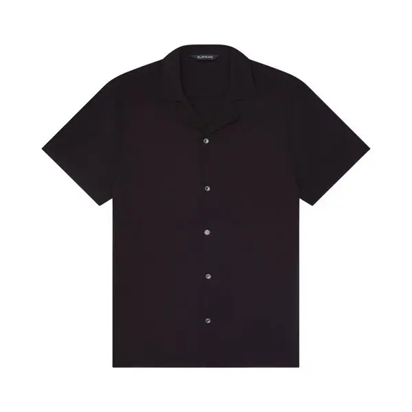 PLAYALUXE Saint Tropez Cabana Shirt Onyx - Black