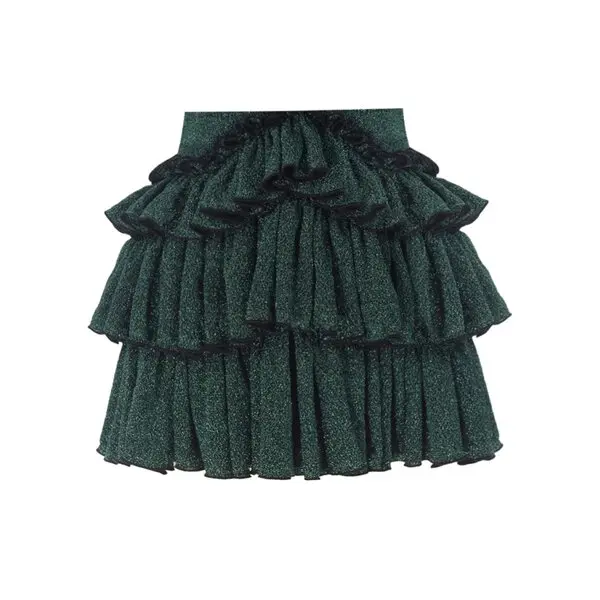 NUR KARAATA Bellano Sparkle Mini Skirt