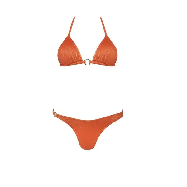 FOREVER YOUNG THE LABEL Triangle Bikini Set - Orange