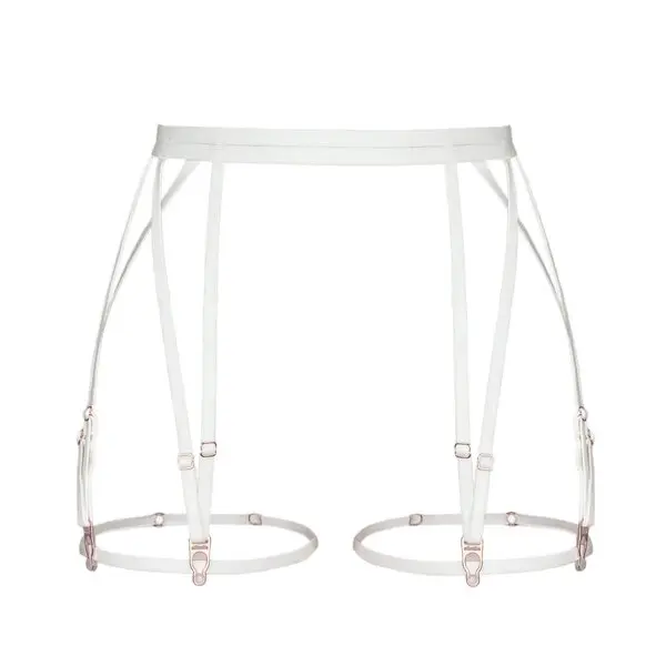 MONIQUE MORIN LINGERIE Frisson Garters - White
