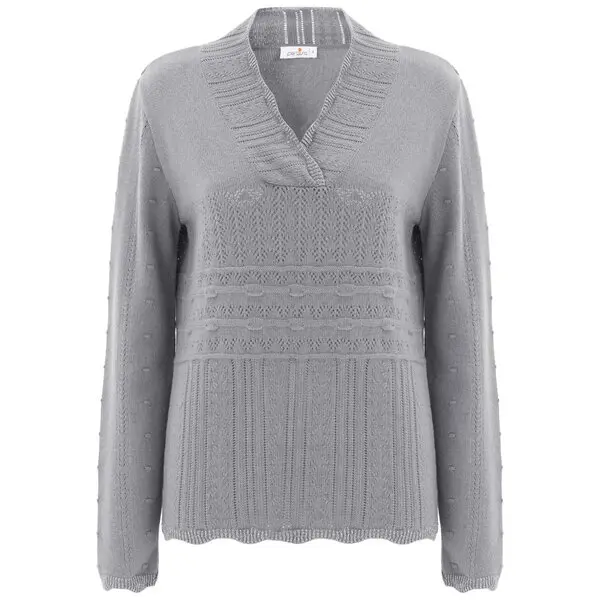 PERALUNA Cashmere Blend Shawl Collar Pullover