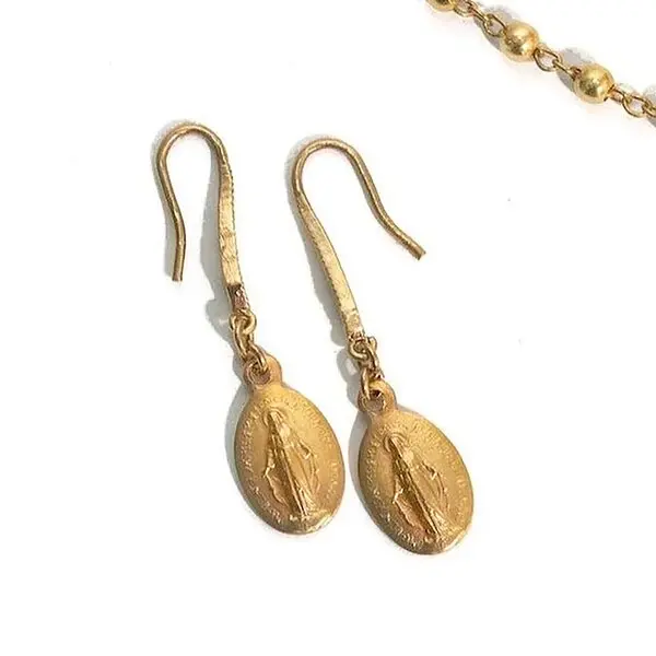 GOOD TIDINGS STYLE Pure Medallion Earrings - Gold