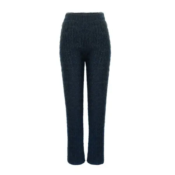 CCY CURRENCY Zigzag Mohair Pants