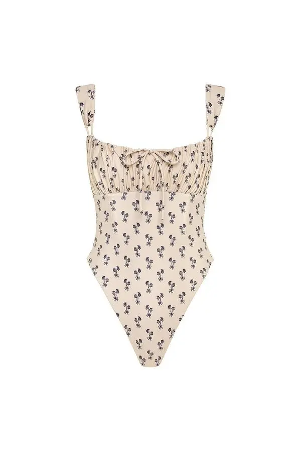 MONTCE Cynthia Floral Victoria One-piece - Yellow