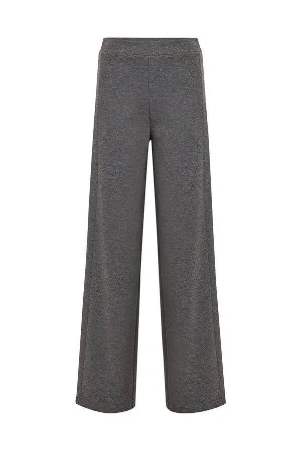 EXQUISE Relaxed Wide-leg Trousers