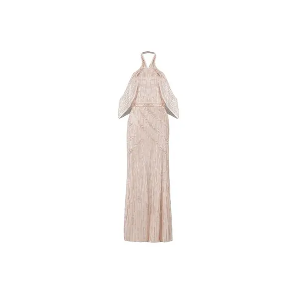 RAISHMA Mia Halterneck Embellished Gown