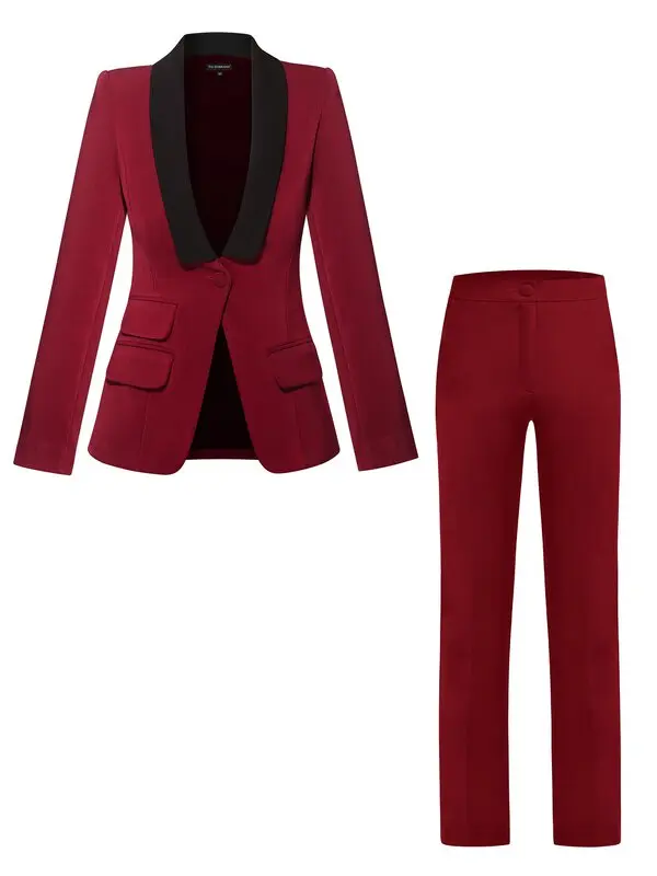 TIA DORRAINE Tailored Blazer And Trousers Suit