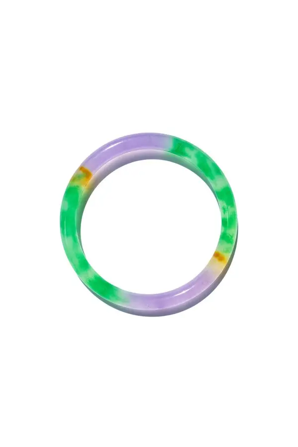SEREE Lavender Field Jade Stone Bangle - Purple