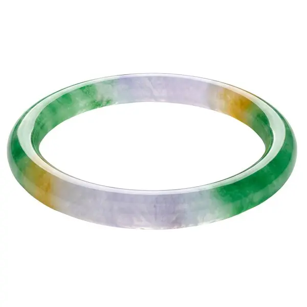 SEREE Multicolor Gemstone Bangle - Purple