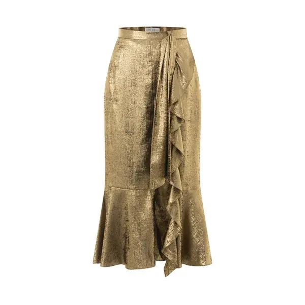 EMMA WALLACE Fluted Hem Skirt