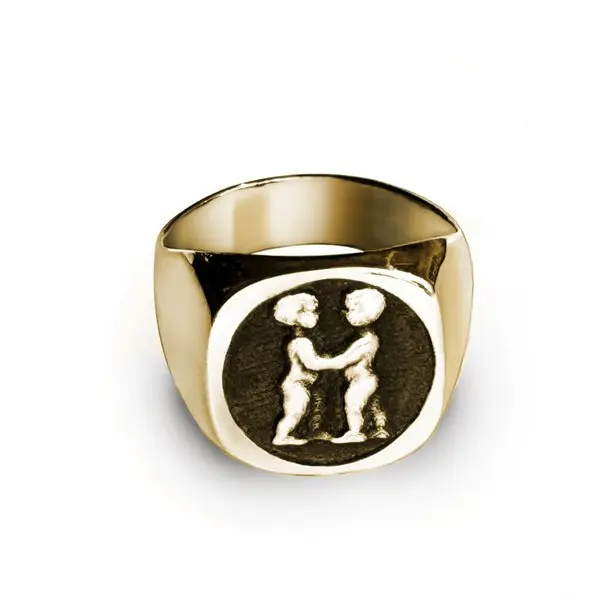 PERRY GARGANO The Devotion Signet Ring - Gold