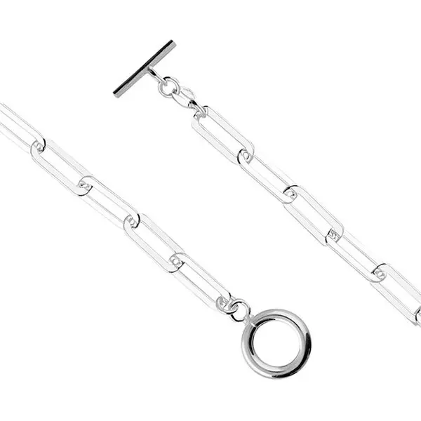 WARE COLLECTIVE Maxi Staple Chain Necklace - Silver