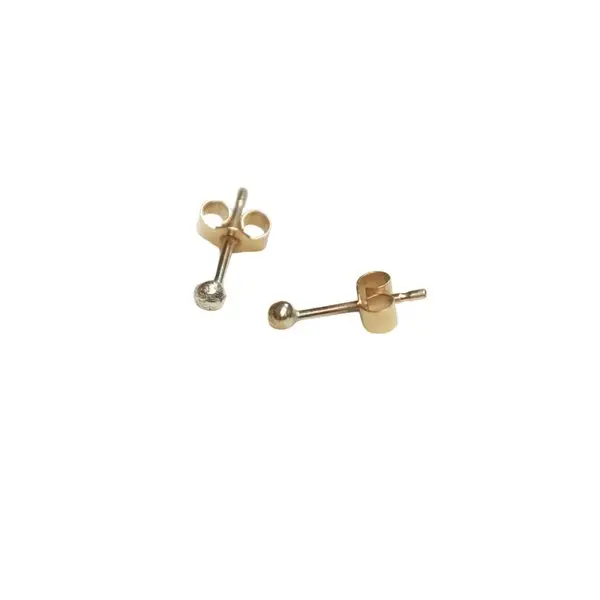 OOLO LONDON The Dot Stud Earrings - Gold