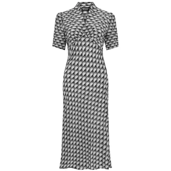 PRETTY ECCENTRIC Mabel Dress In Fan Print