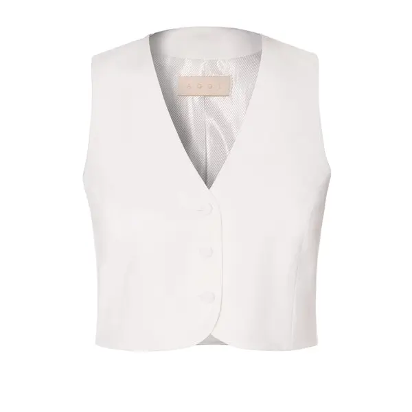 AGGI BY HALEWSKI Sienna Vest - White