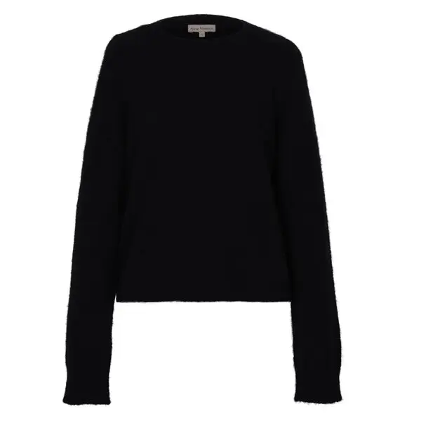 ANSE VICTORIN Elaine Silk Cashmere Pullover - Black