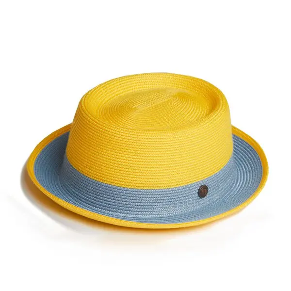 DASMARCA HATS Dasmarca Bobby Porkpie Hat - Yellow