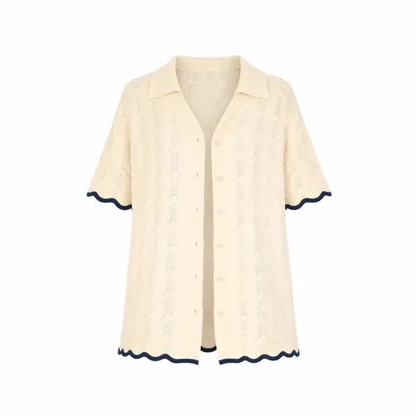 BELLETAGE SWIMWEAR Perla Blanca Shirt - White