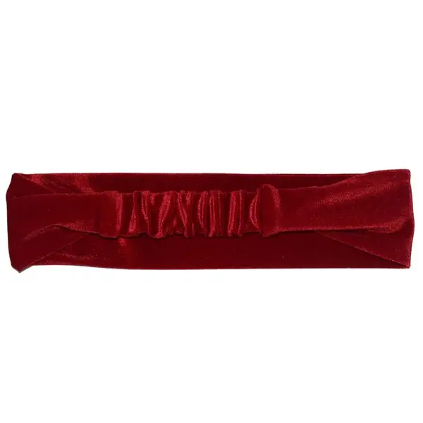 SYLKI Wide Velvet Headband - Red