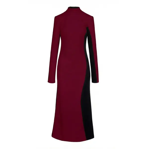 BLUZAT Bicolor Modal Maxi Dress