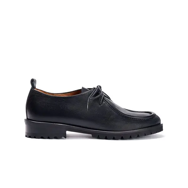 NAGUISA Metallic Leather Wallabee Shoe
